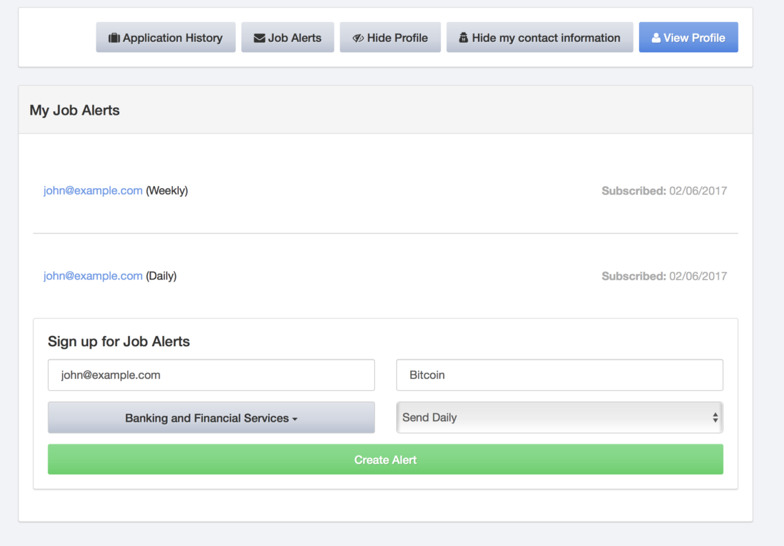 New Features: Application History, Profile Based Job Alerts and ...