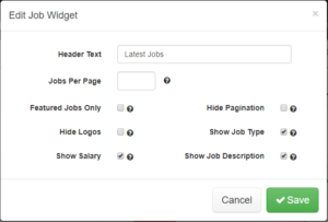 New Feature: Additional Job Widget Options – JobBoard.io