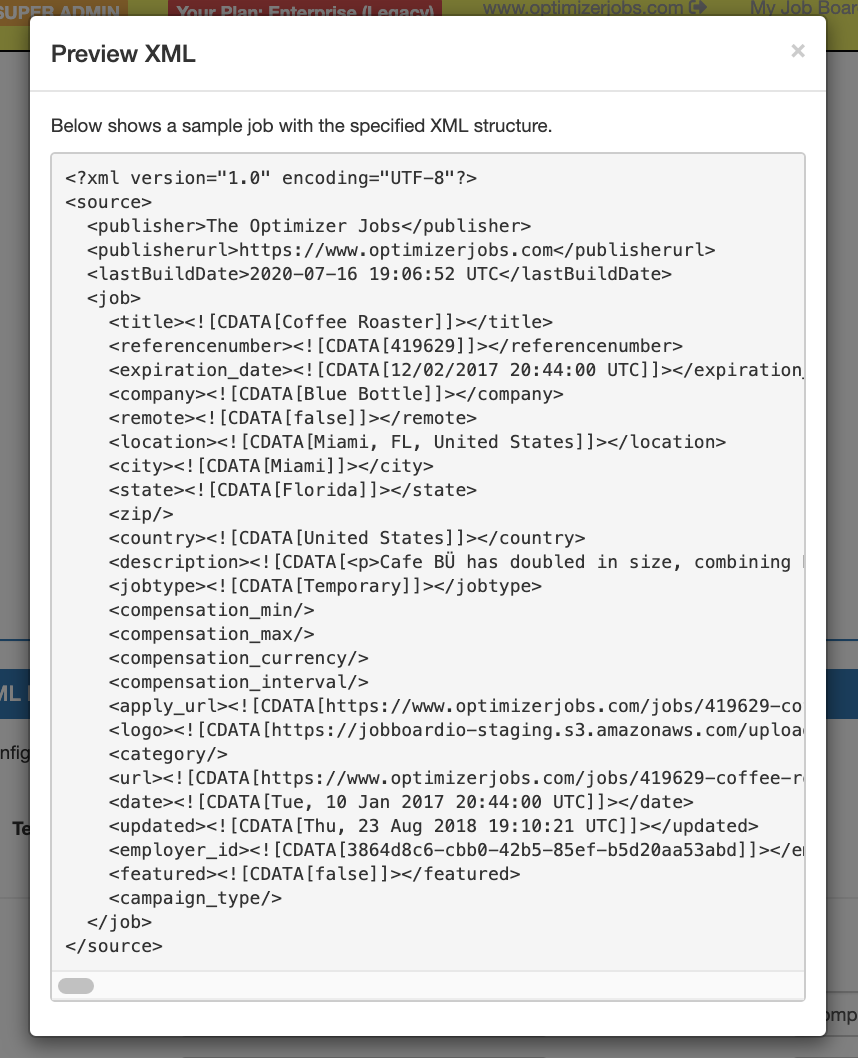 New Feature: XML Exporter – JobBoard.io